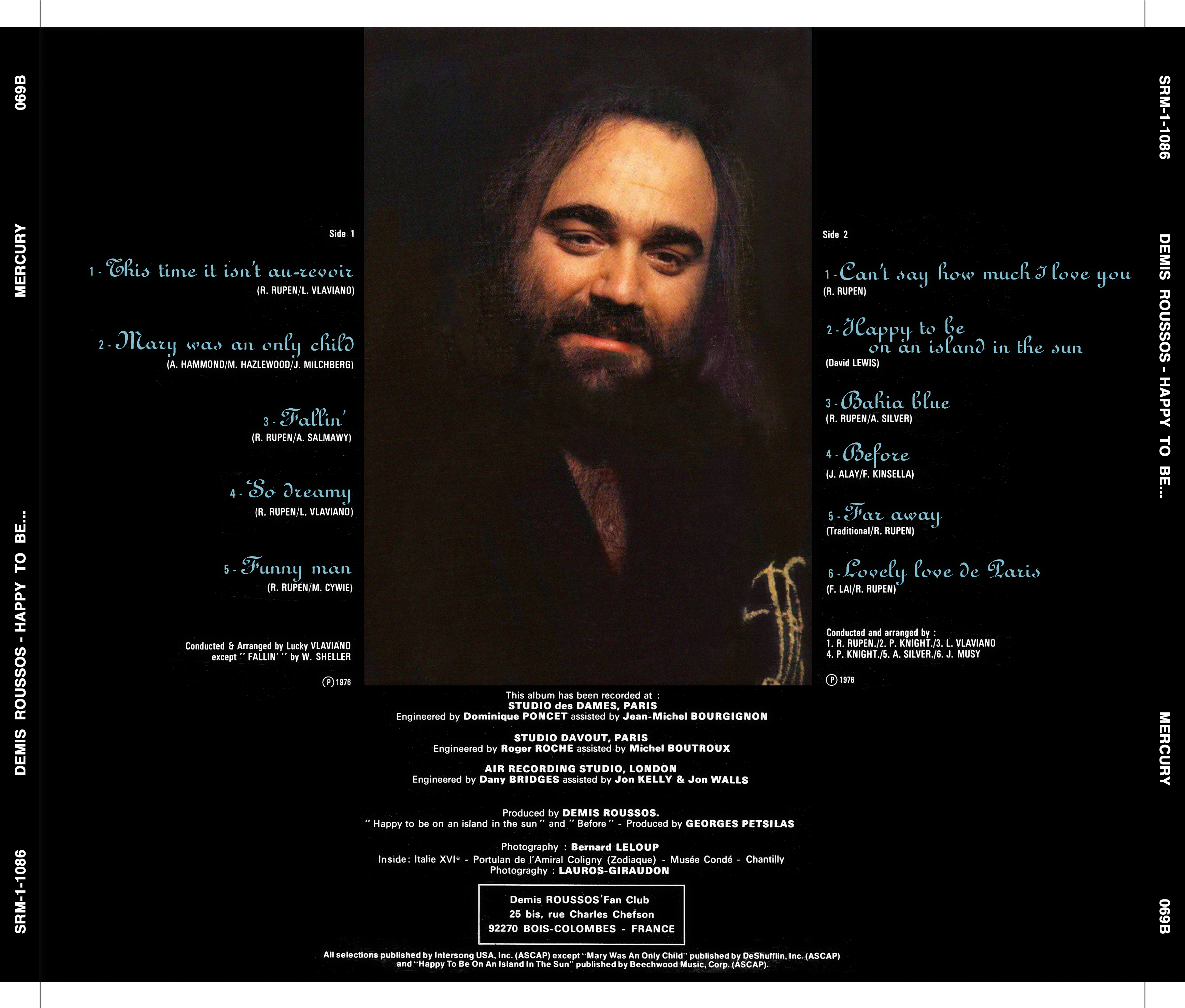 Demis Roussos Happy To Be : Back US | CD Covers | Cover Century | Over ...